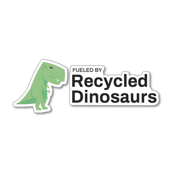 Recycled Dinosaurs Sticker Decal | Funny Stickers - Little Sticker Boy