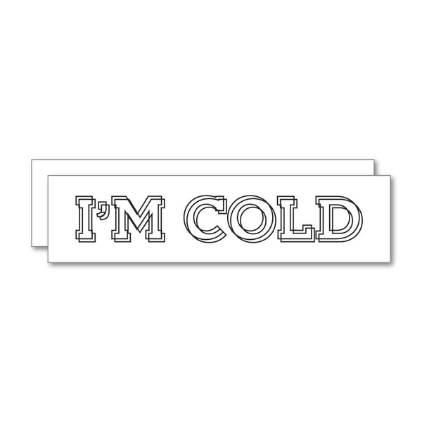 2X Cold Sticker Decal | Funny Stickers - Little Sticker Boy