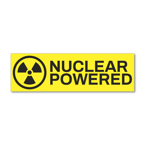 Nuclear Powered Sticker Decal | Funny Stickers - Little Sticker Boy