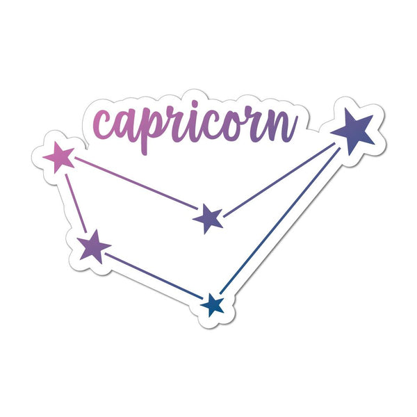 Capricorn Laptop Car Sticker Decal | Space Stickers - Little Sticker Boy
