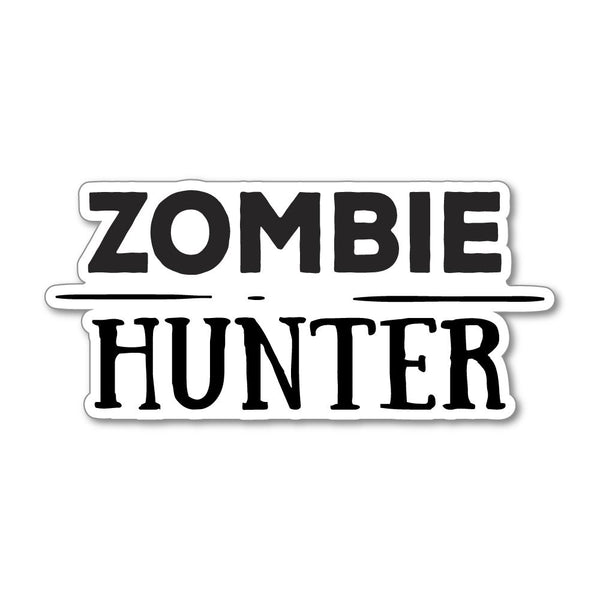 Zombie Hunter Sticker Decal | Funny Stickers - Little Sticker Boy