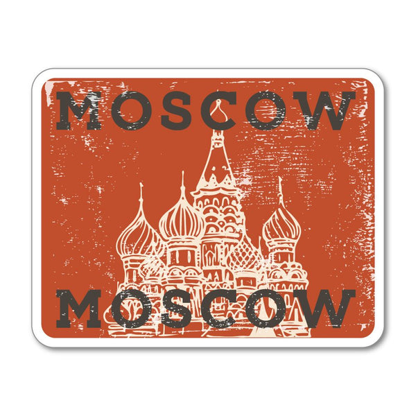 Moscow Russia Sticker Decal | Travel Stickers - Little Sticker Boy