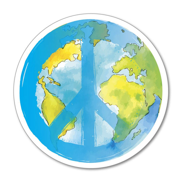 World Peace Sticker Decal | Hippie Stickers - Little Sticker Boy