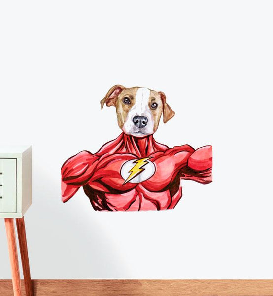 The Flash Dog Wall Sticker – Little Sticker Boy