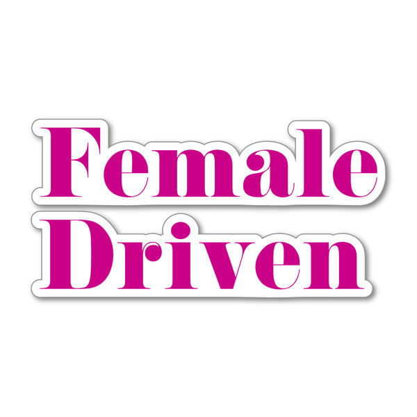 Female Driven Sticker Decal | Car Stickers - Little Sticker Boy