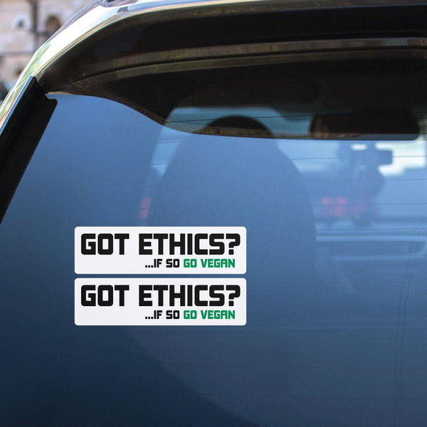 2X Got Ethics Sticker Decal | Vegan Stickers - Little Sticker Boy