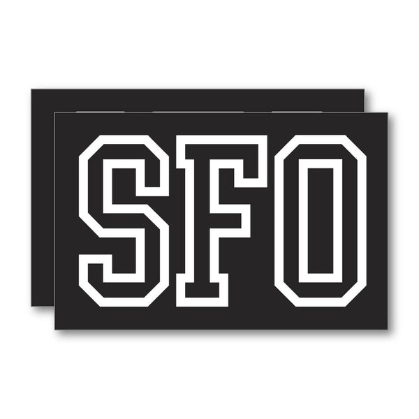 2X Sfo Sticker Decal | Inspirational Stickers - Little Sticker Boy