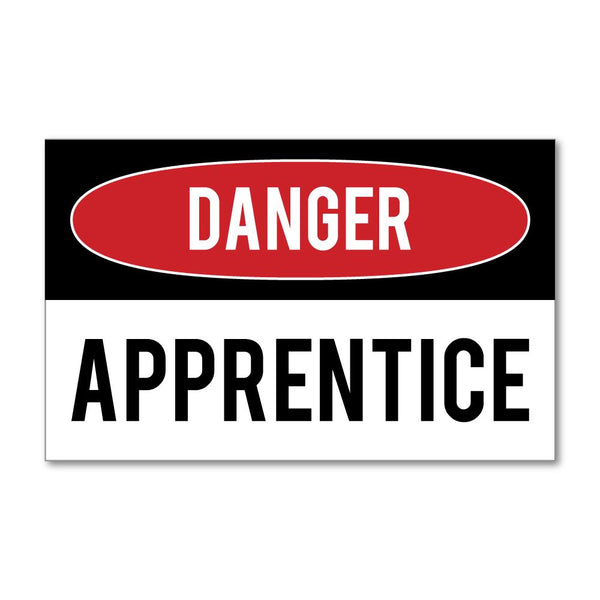 Apprentice Sticker Decal | Signs Stickers - Little Sticker Boy