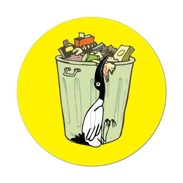 Derpy Bin Chicken With Rubbish Laptop Car Sticker Decal | Funny ...