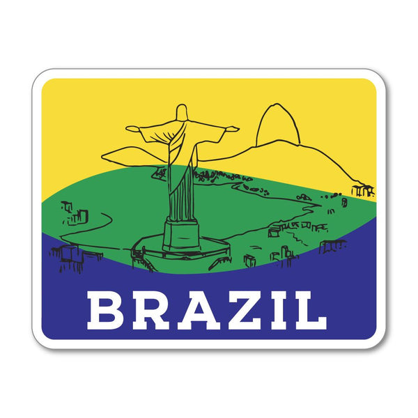 Brazil Sticker Decal | Travel Stickers - Little Sticker Boy